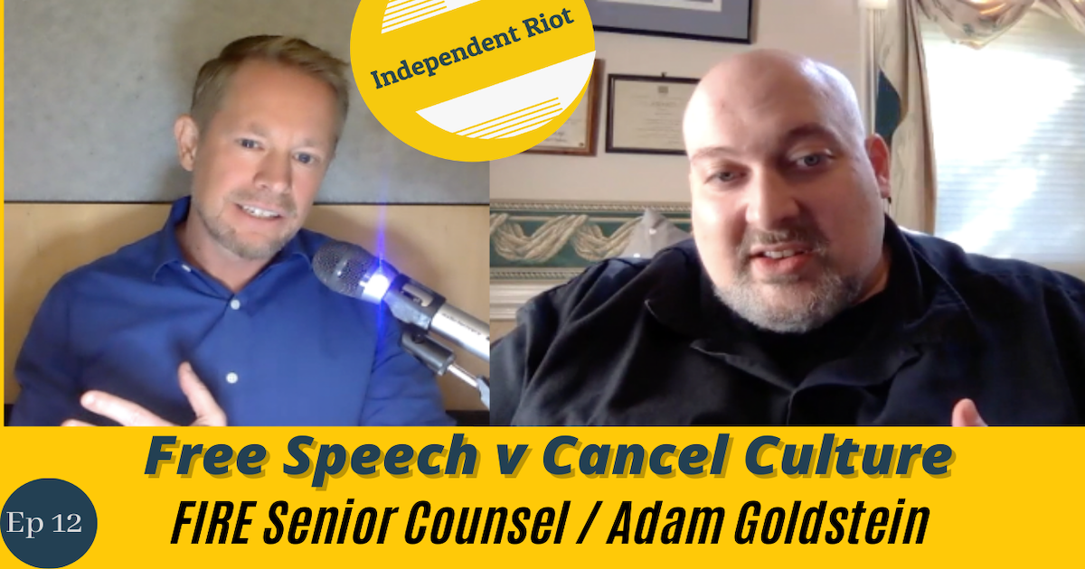 Shouting 'FIRE' in a crowded democracy! (with Adam Goldstein ...